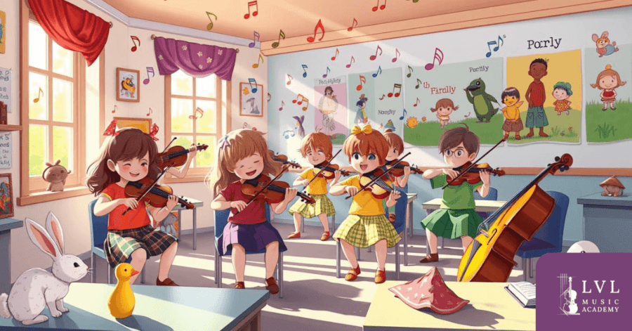 Fun Beginner Violin Songs for Kids | LVL Music Academy